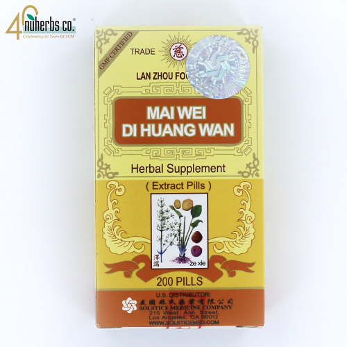 Mai Wei Di Huang Wan -200 Pills | Nuherbs